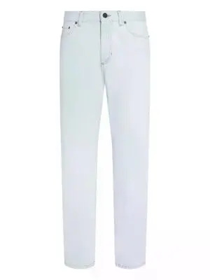 Zegna Light Wash Bottoms For Men