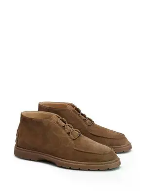 TOD'S Leather Desert Boots - Brown