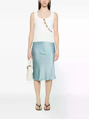 Herno Satin Bias-cut Skirt