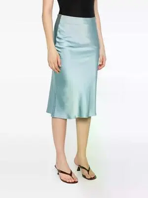 Herno Satin Bias-cut Skirt