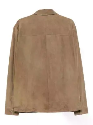Canali Suede Buttoned Jacket