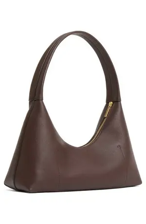 MANSUR GAVRIEL Candy Baguette Leather Shoulder Bag - Chocolate