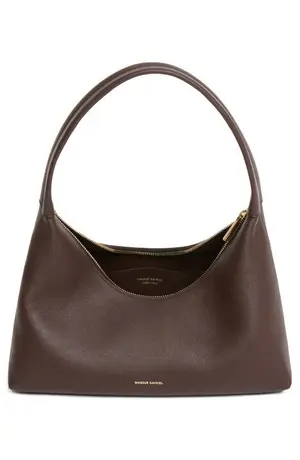MANSUR GAVRIEL Candy Baguette Leather Shoulder Bag - Chocolate