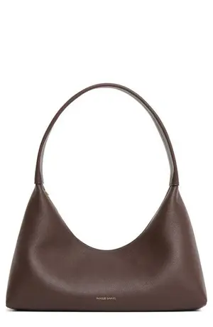MANSUR GAVRIEL Candy Baguette Leather Shoulder Bag - Chocolate