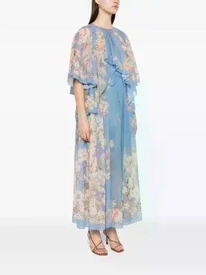 Zimmermann Floral-print Ruffled Dress