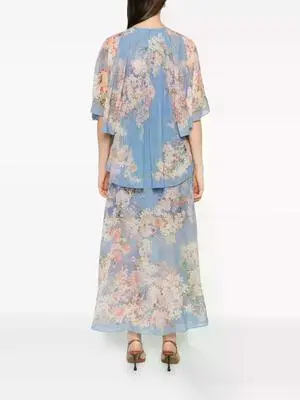 Zimmermann Floral-print Ruffled Dress