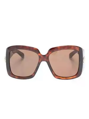 Gucci Oversized Tortoiseshell Sunglasses - Brown