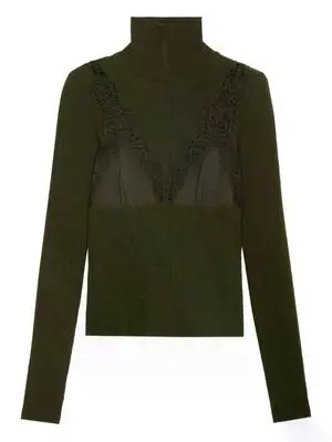 Blumarine Ribbed Turtleneck Jumper