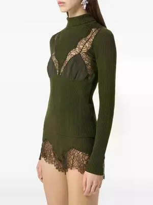 Blumarine Ribbed Turtleneck Jumper