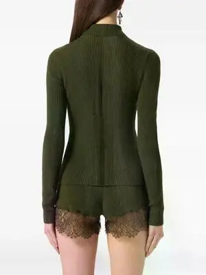 Blumarine Ribbed Turtleneck Jumper
