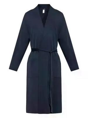 Hanro Cotton Robe - Blue