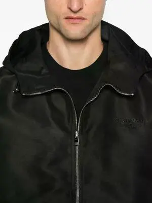 Givenchy Zip-up Hooded Jacket - Black