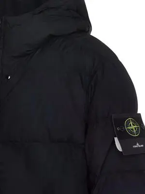Stone Island Compass-appliqué Padded Jacket - Black