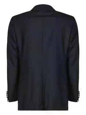 Canali Satin-lapel Wool Suit - Blue