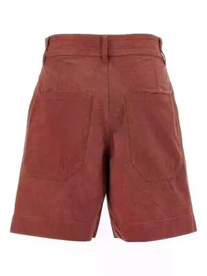Isabel Marant Étoile Drawstring High-waist Pleated Shorts