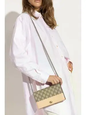 Gucci Gg Marchmont Chain Wallet