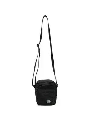Stone Island Compass-patch Messenger Bag - Black