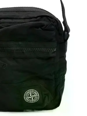 Stone Island Compass-patch Messenger Bag - Black