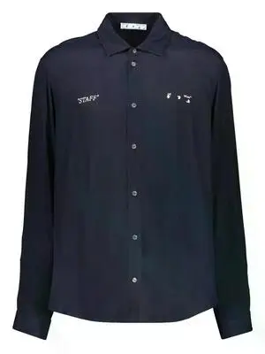 Off-White Logo-print Shirt - Blue