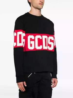 Gcds Logo-print Sweatshirt - Black