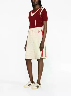 Gucci Tweed Drawstring Shorts