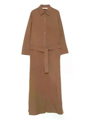 BLANCA VITA Belted Shirt Dress