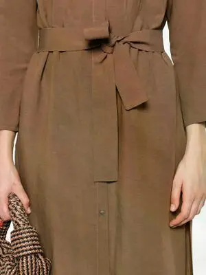 BLANCA VITA Belted Shirt Dress