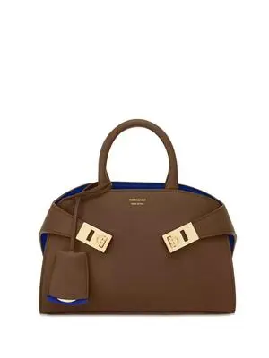 FERRAGAMO Xs Hug Tote Bag - Brown