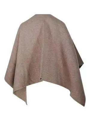 Max Mara Logo-patch Asymmetric Cape
