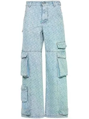 Gcds Wide Leg Jeans For Men