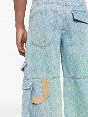 Gcds Logo-print Cargo Jeans
