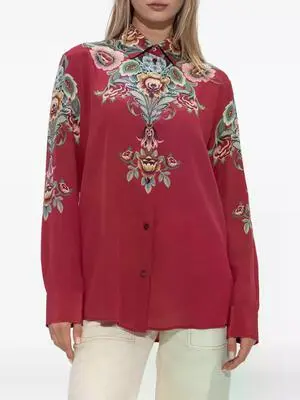 Etro Floral-print Silk Shirt