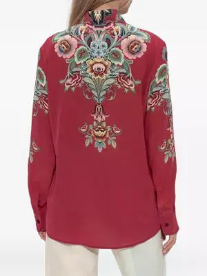 Etro Floral-print Silk Shirt