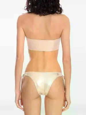 BRIGITTE Metallic-effect Bikini Set