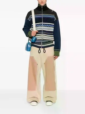 Marni Striped Zip-up Cardigan