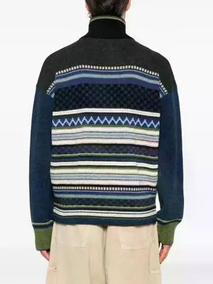 Marni Striped Zip-up Cardigan