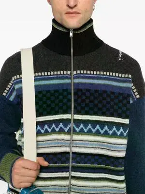 Marni Striped Zip-up Cardigan