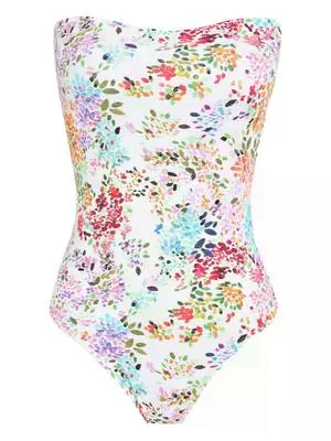 BRIGITTE Manu Floral-print Swimsuit - White