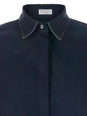 Brunello Cucinelli Monili Detail Shirt - Blue