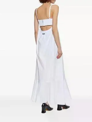 Moschino Embroidered-detail Maxi Dress