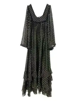 Chloé Polka-dot Ruffled Maxi Dress