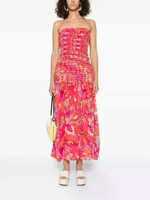 Farm Rio Flying Birds Midi Dress