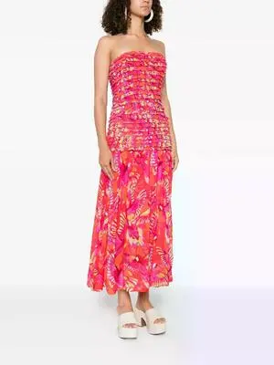 Farm Rio Flying Birds Midi Dress