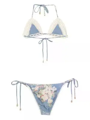 Zimmermann Floral-print Bikini