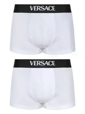 Versace Logo-band Boxer - 1w000 White