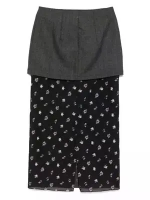 RACIL Demi Layered Maxi Skirt