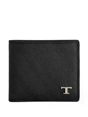 TOD'S Logo-plaque Leather Wallet - Black