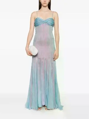 MARIA LUCIA HOHAN Giustina Pleated Silk Dress