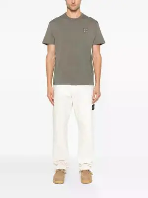 Stone Island Compass-patch Cotton T-shirt