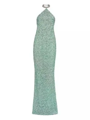 TALLER MARMO Poseidon Halterneck Gown